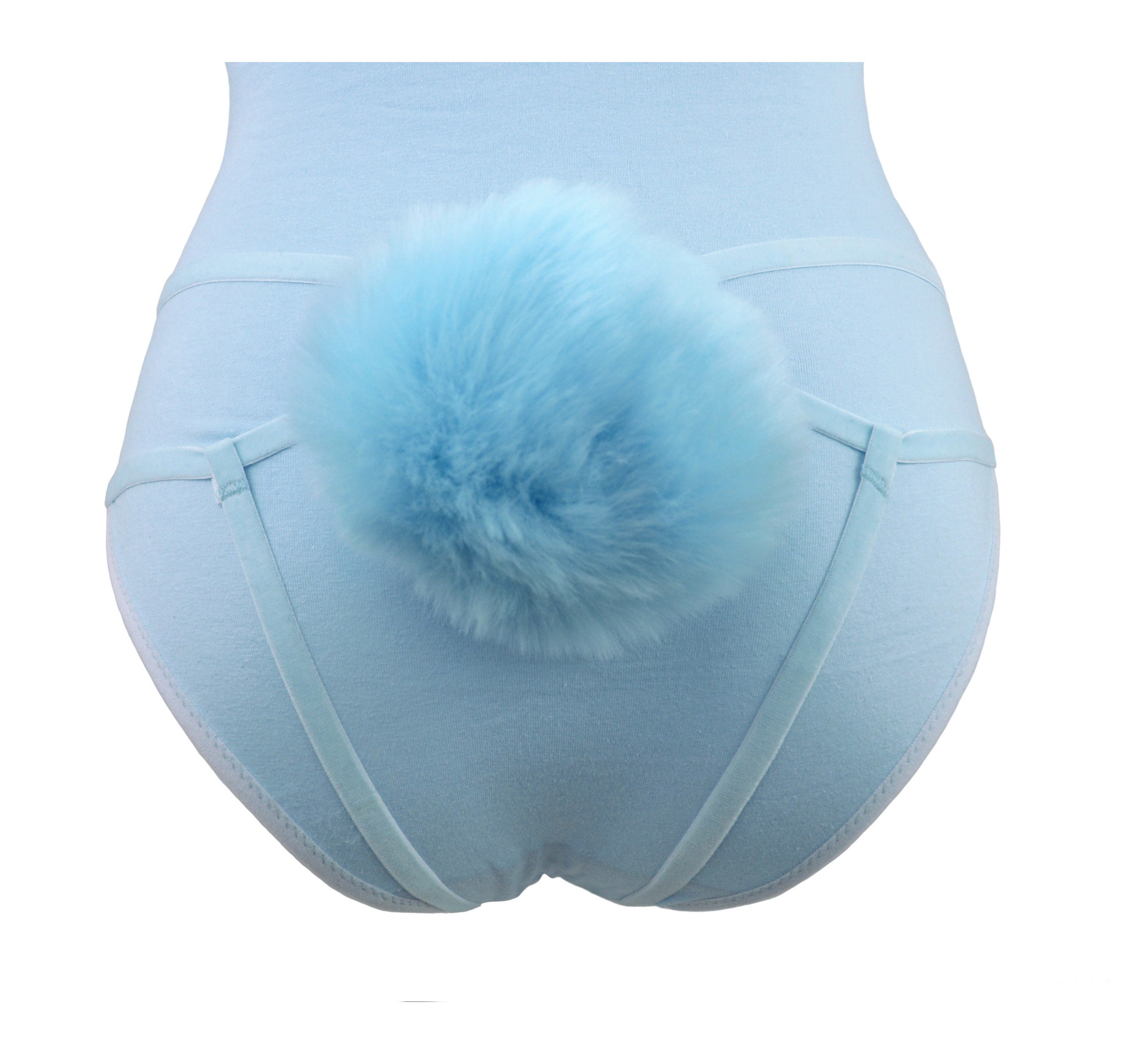 Blue Bunny Bodysuit With Detachable Harness Fluffy Tail - Etsy UK