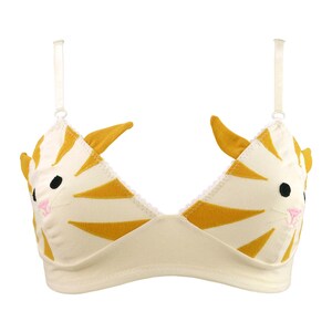 Ginger Cat Bra With Ears Cute Lingerie - Etsy