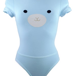 Blue Bunny Bodysuit With Detachable Harness Fluffy Tail - Etsy