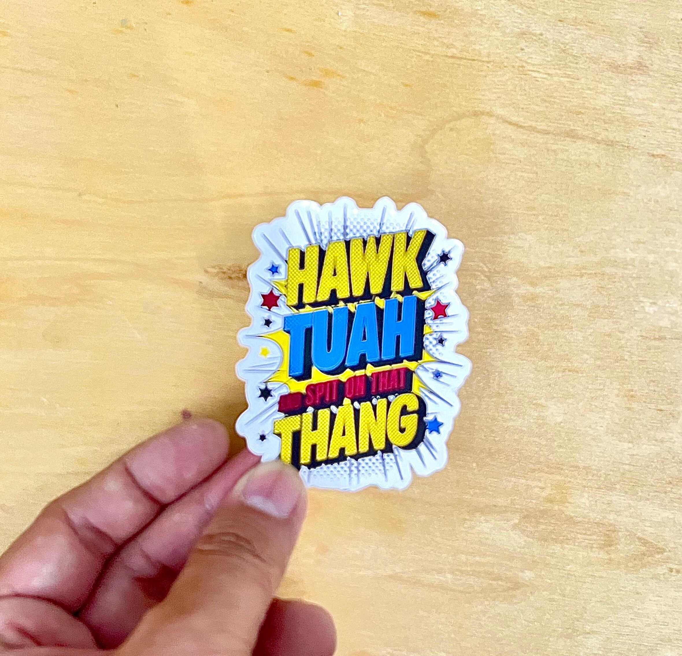 Sicker Meme Hawk Tuah Funny Sticker Meme Sticker - Etsy