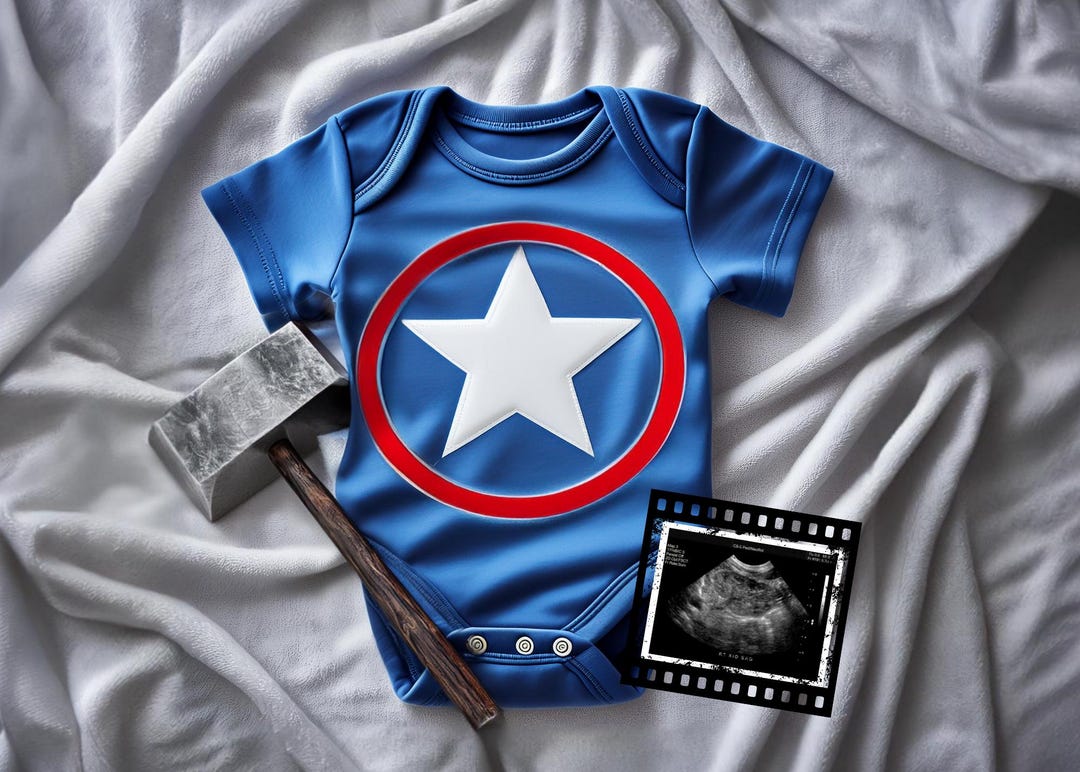 Marvel Baby Announcement, Superhero Onesie, Boy (digital) - Etsy