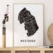 Westboro Map | Modern Neighbourhood Art Print | Ottawa Housewarming ...