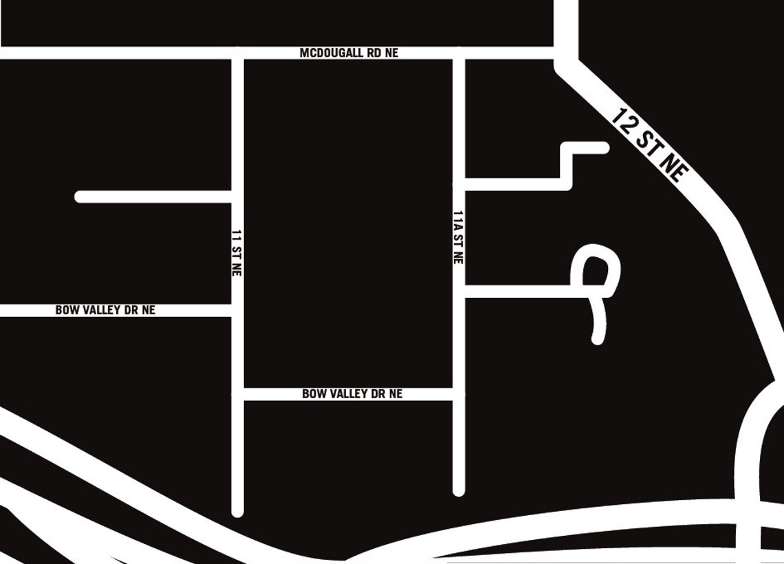 Bridgeland Neighbourhood Map Print Calgary City Map Poster Custom ...