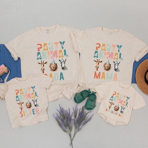 Party Animal Shirt, Zoo Birthday Party Shirts, Matching Family Birthday ...