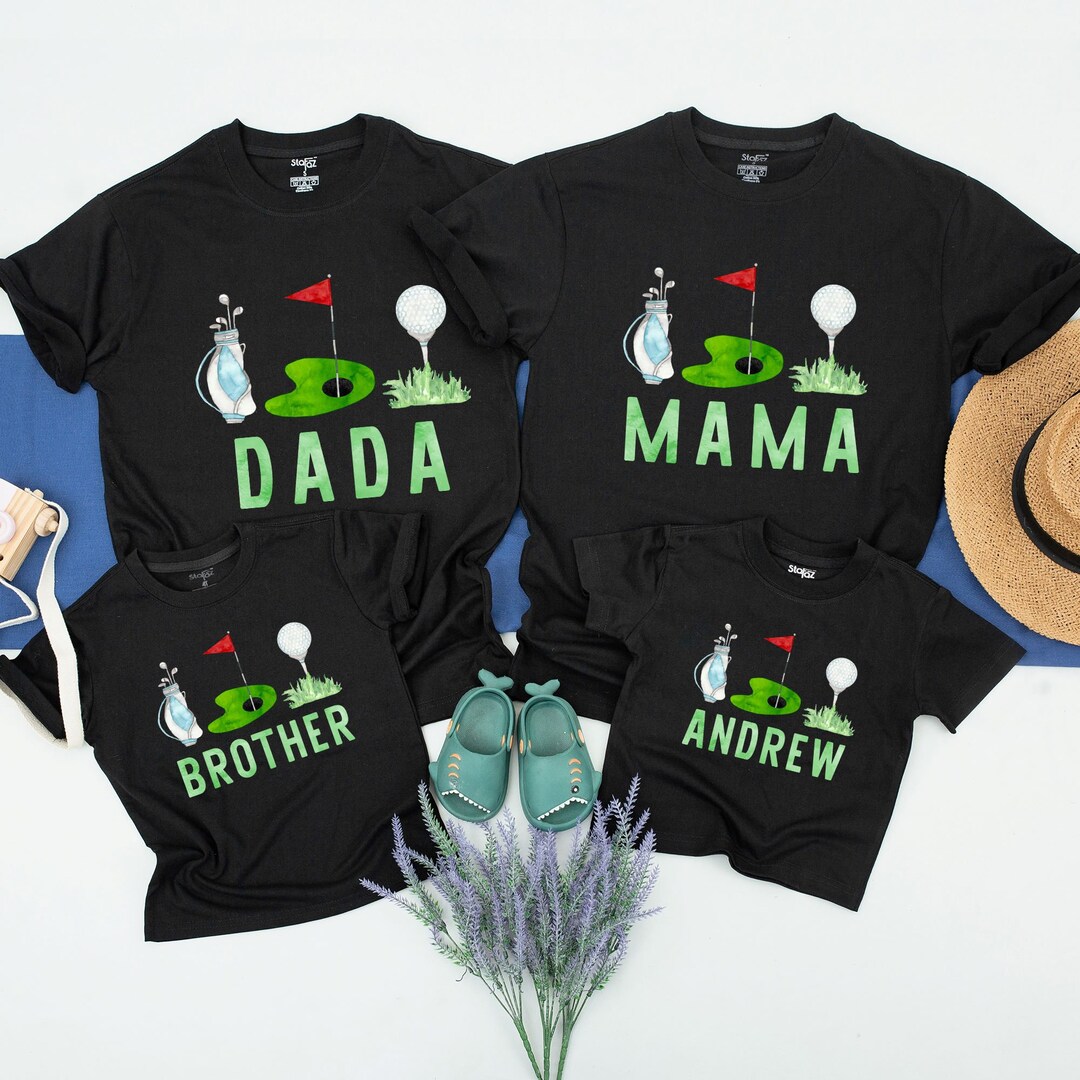 Golf Birthday Family Matching Shirts, Golf Birthday Shirt, Golf Shirt ...