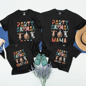 Party Animal Shirt, Zoo Birthday Party Shirts, Matching Family Birthday ...