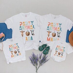 Party Animal Shirt, Zoo Birthday Party Shirts, Matching Family Birthday ...
