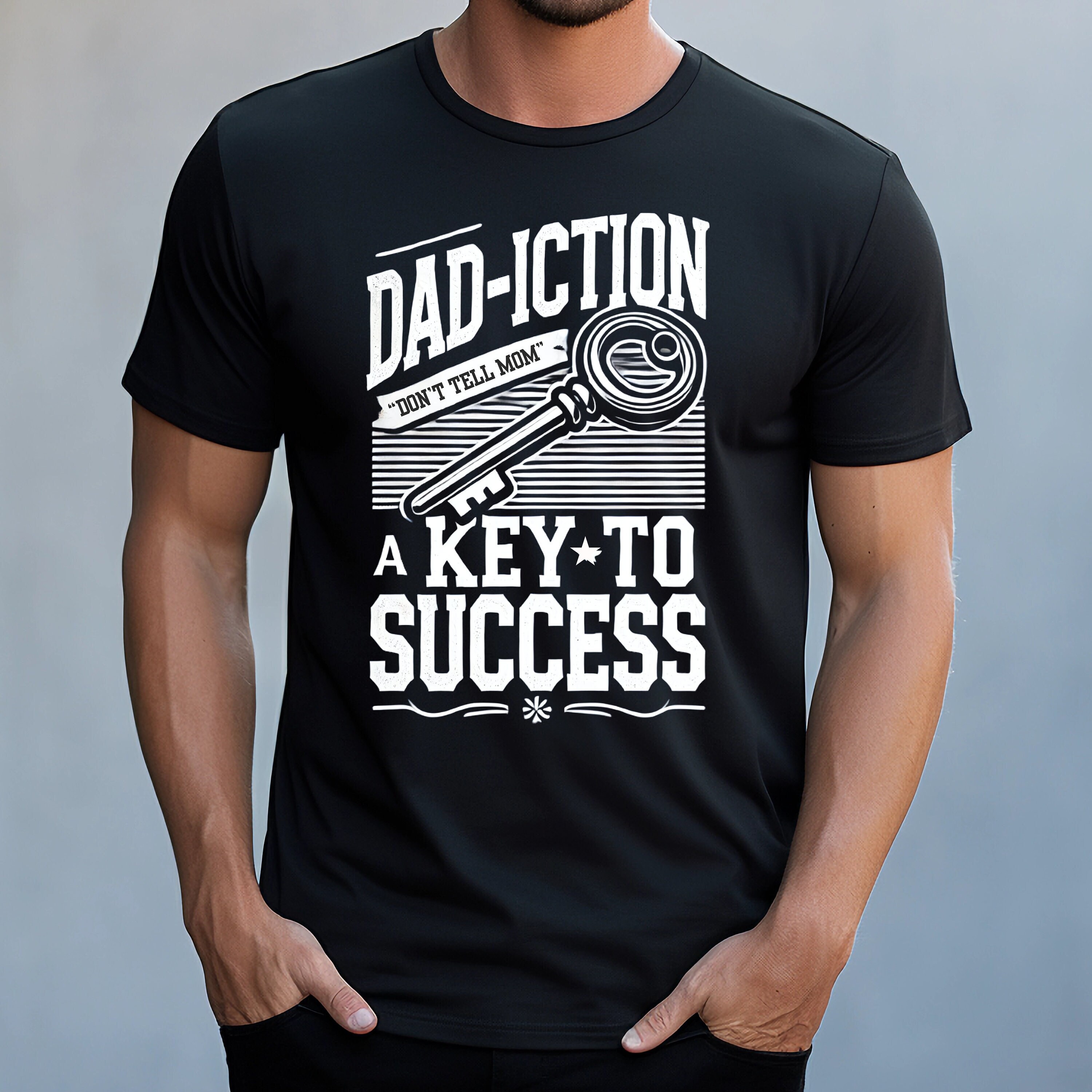 Printable Design for Dad Poster Dadiction Digital Print Father's Day ...