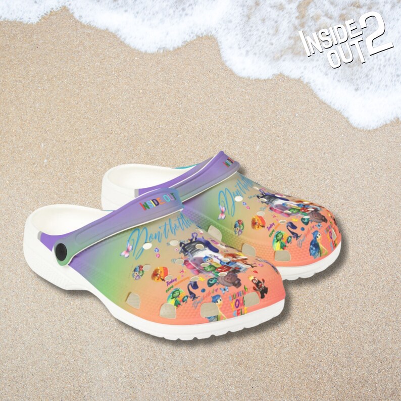 Inside Out 2 Shoes, Inside Out 2 Movie Sandals, Inside Out Emotion ...