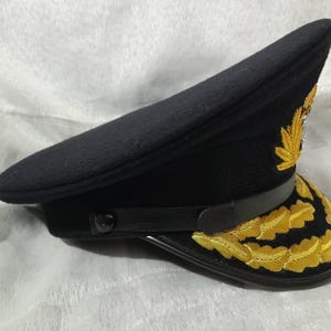 WW2 British Royal Navy Blue Admiral Cap Reproduction - Etsy