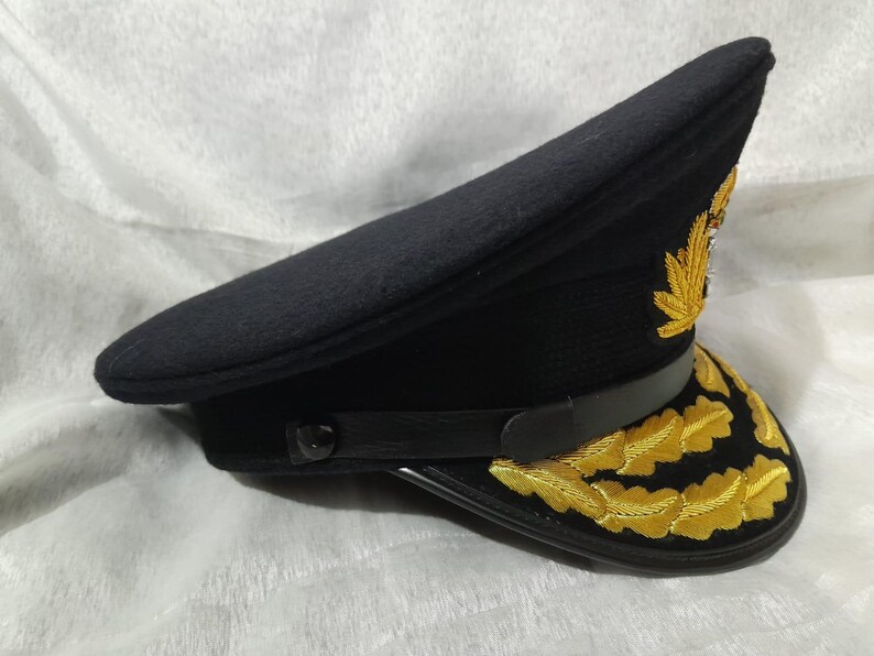 WW2 British Royal Navy Blue Admiral Cap Reproduction - Etsy