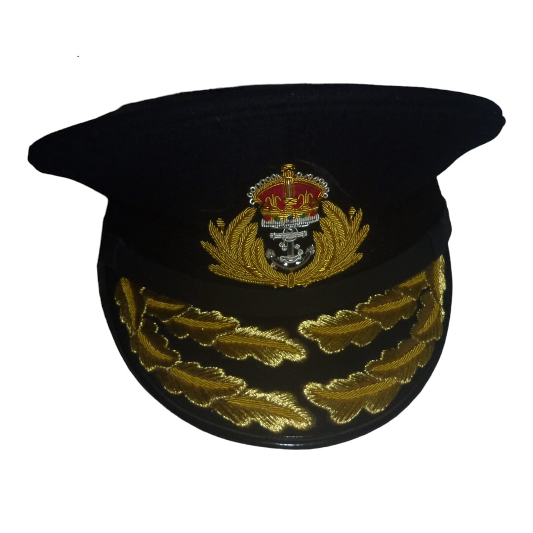 WW2 British Royal Navy Blue Admiral Cap Reproduction - Etsy