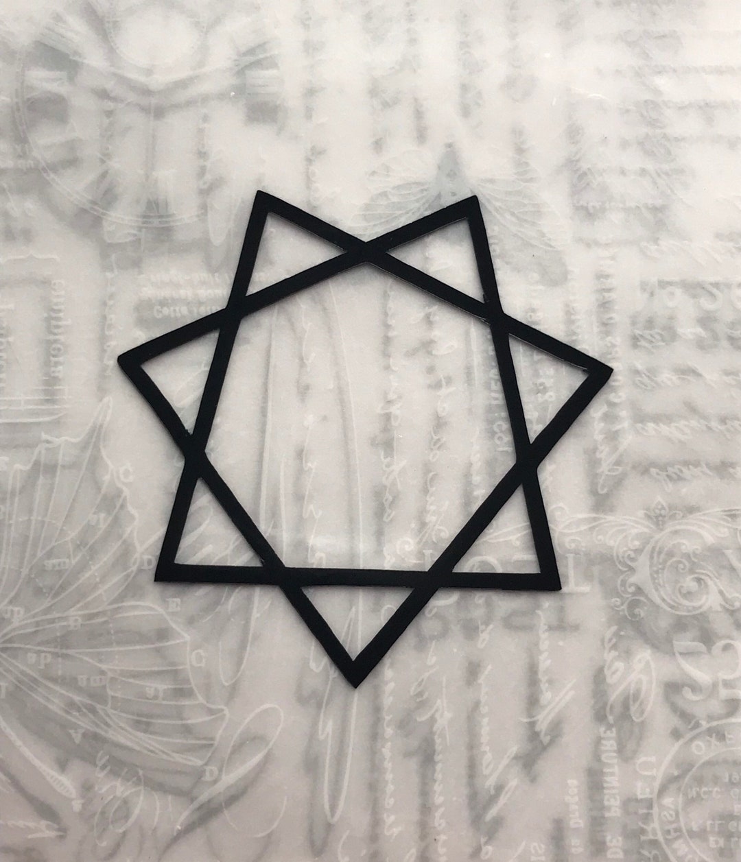 HEPTAGRAM Decal Sticker //black Vinyl // WATERPROOF - Etsy