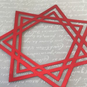 DOUBLE HEPTAGRAM Decal Vinyl Sticker //red: Matte, Metallic, or ...