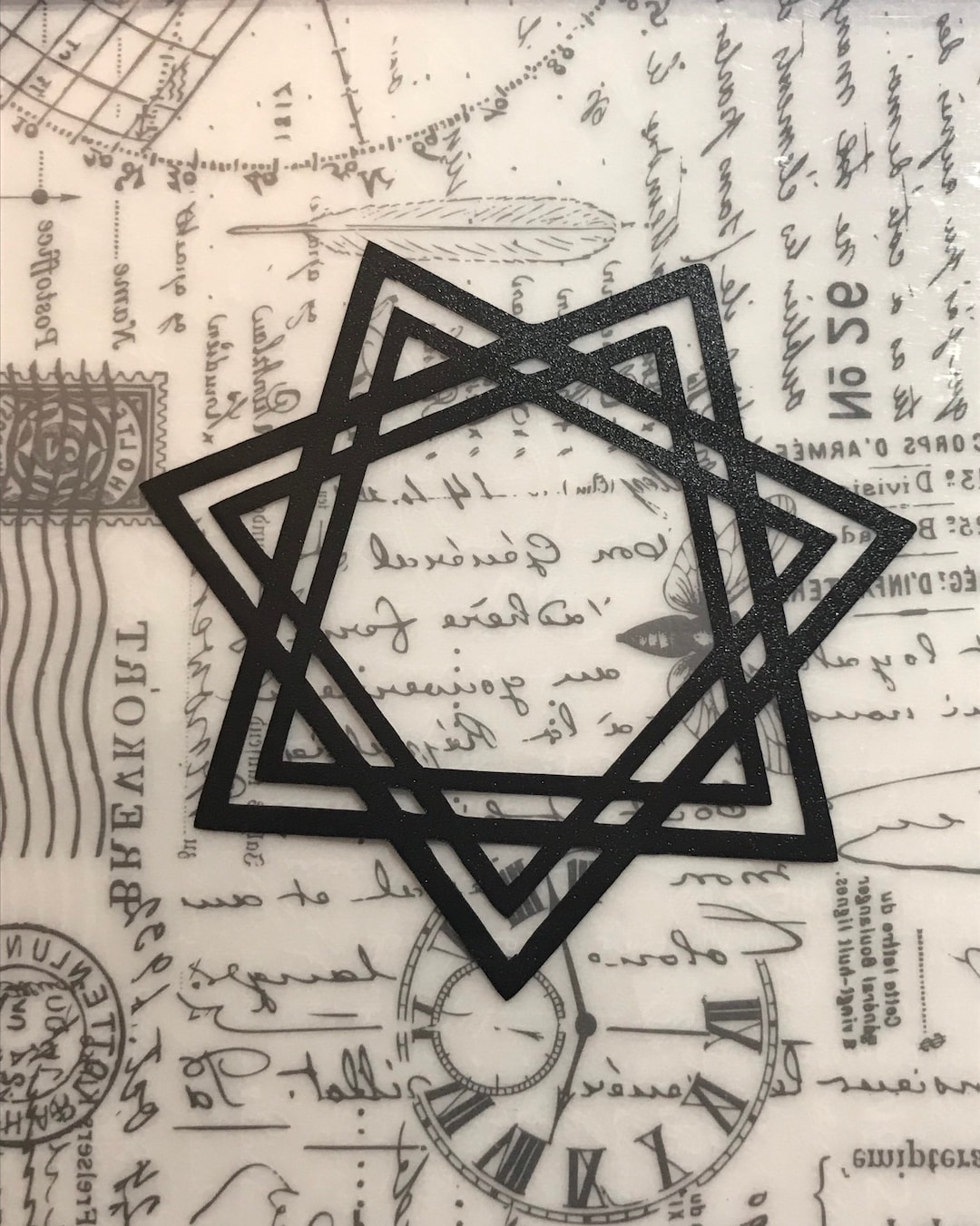 DOUBLE HEPTAGRAM Decal Sticker // Decal Vinyl Sticker in Various Colors ...