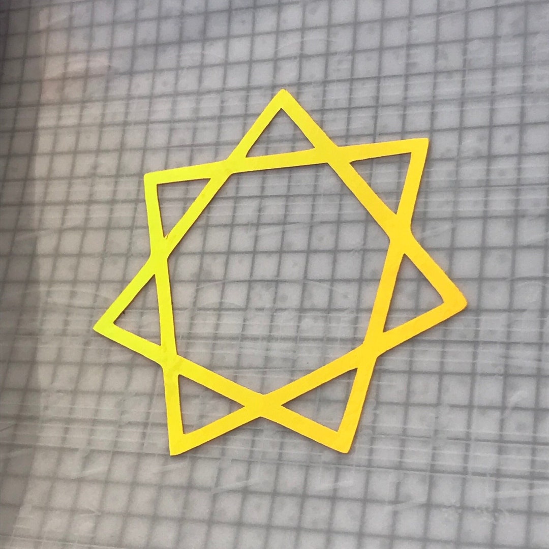 HEPTAGRAM Decal Sticker //gold, Metallic, Holographic Vinyl // 7 ...