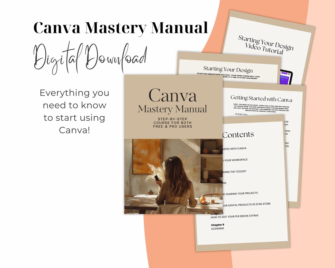 Mastering Canva Step by Step Guide Canva Template Editing Skills How to Guide Master Resell ...