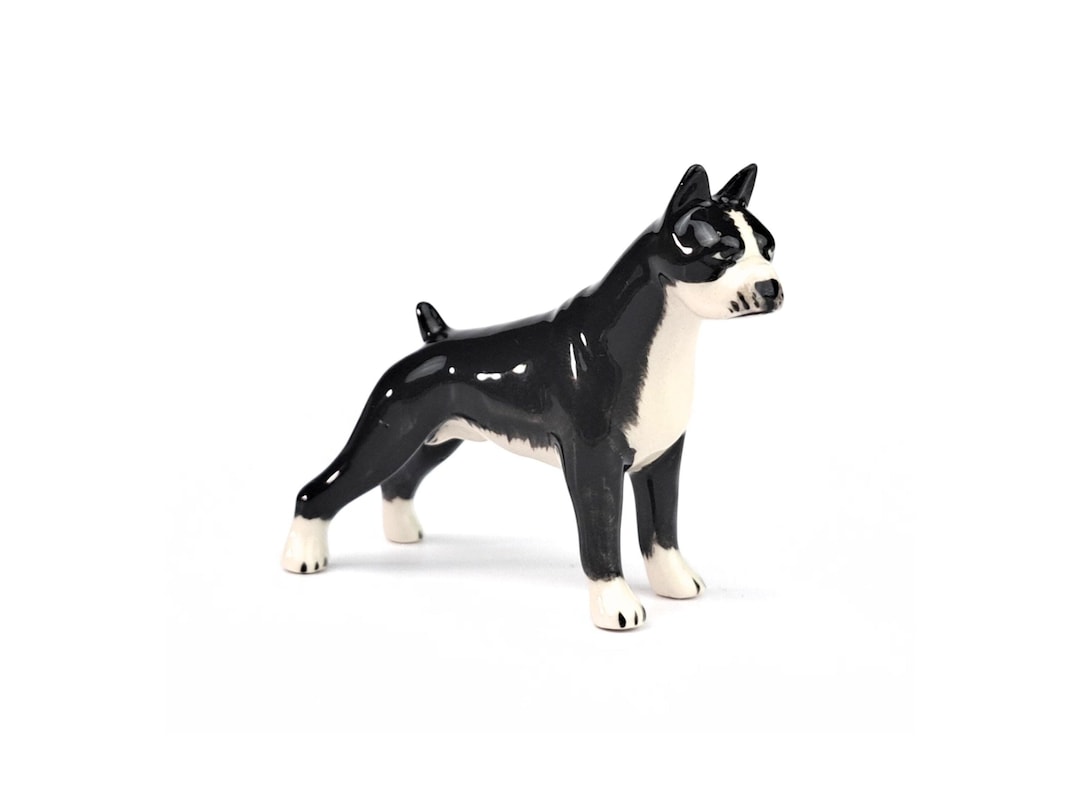 Hand-painted Boxer Dog Ceramic Figurine: Unique Home & Garden Decor - Etsy