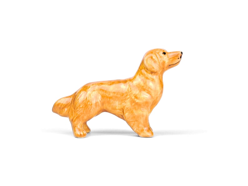 Handmade Ceramic Golden Retriever Figurine: Dog Lover Gift - Etsy