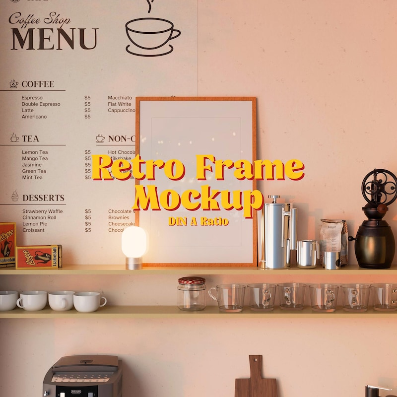 Cafe Wall Art Mockups - Etsy