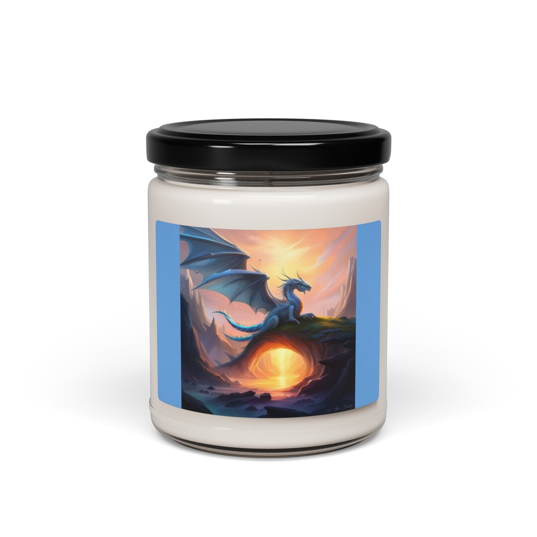 Dragon Themed Scented Candle Dragon Candle Mystic Candle Fantasy Candle ...