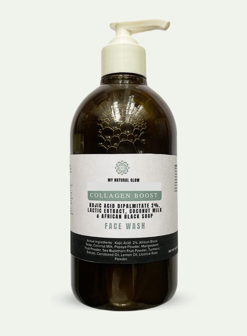 Lactic Acid, Kojic & African Black Soap Face Wash, With Mangosteen ...