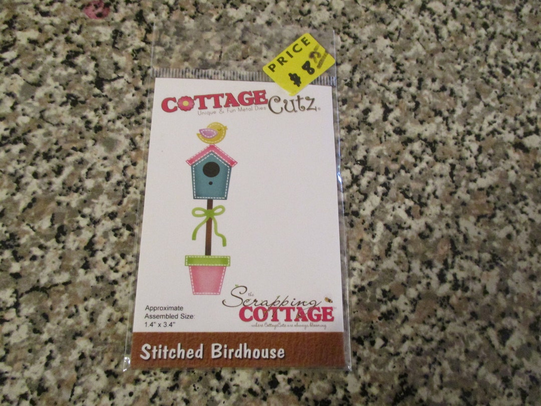 Cottage Cutz, Stitched Birdhouse Die - Etsy