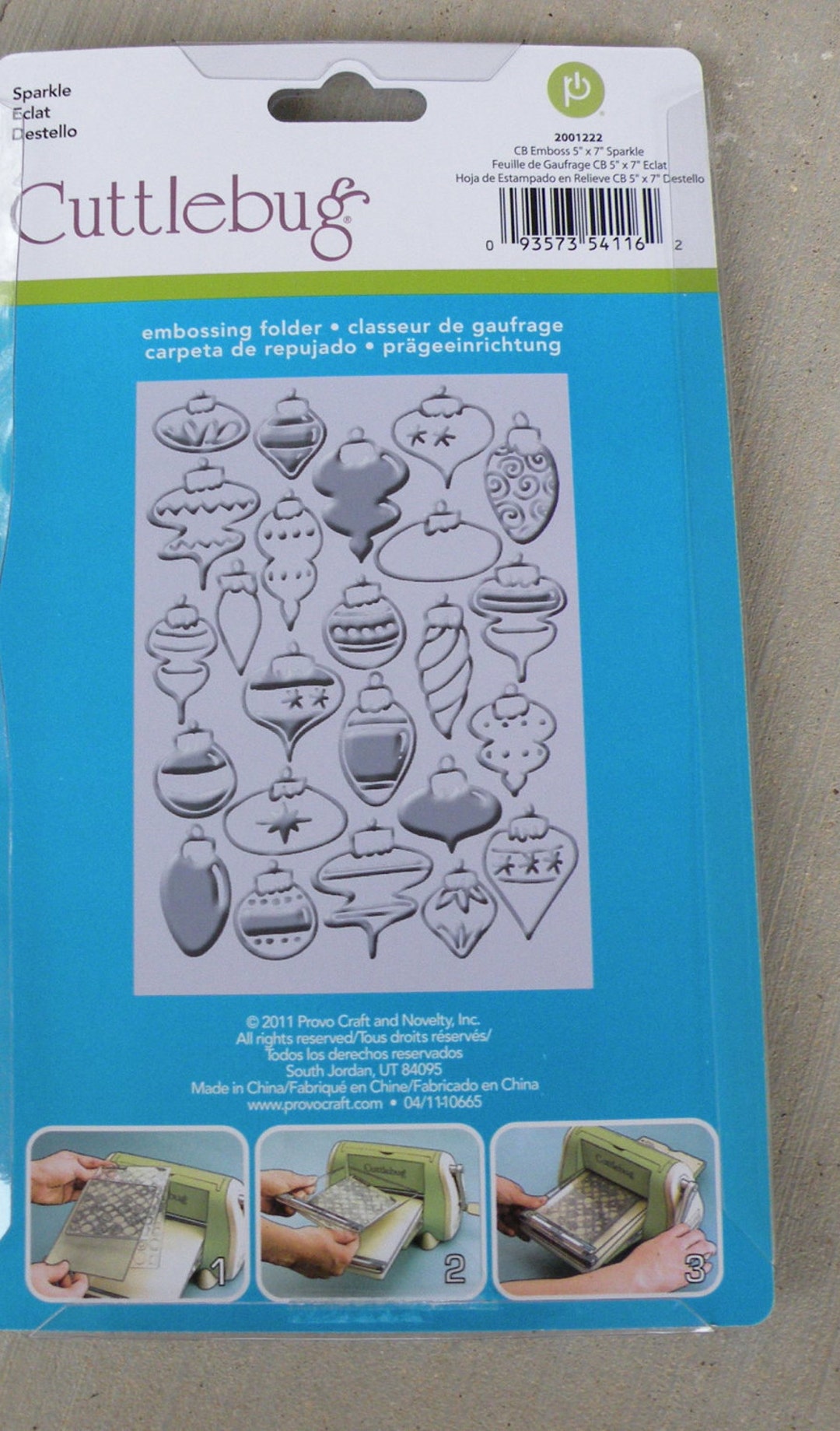 Provo Craft Cuttlebug 5x7 Inch Embossing Folder Sparkle Etsy