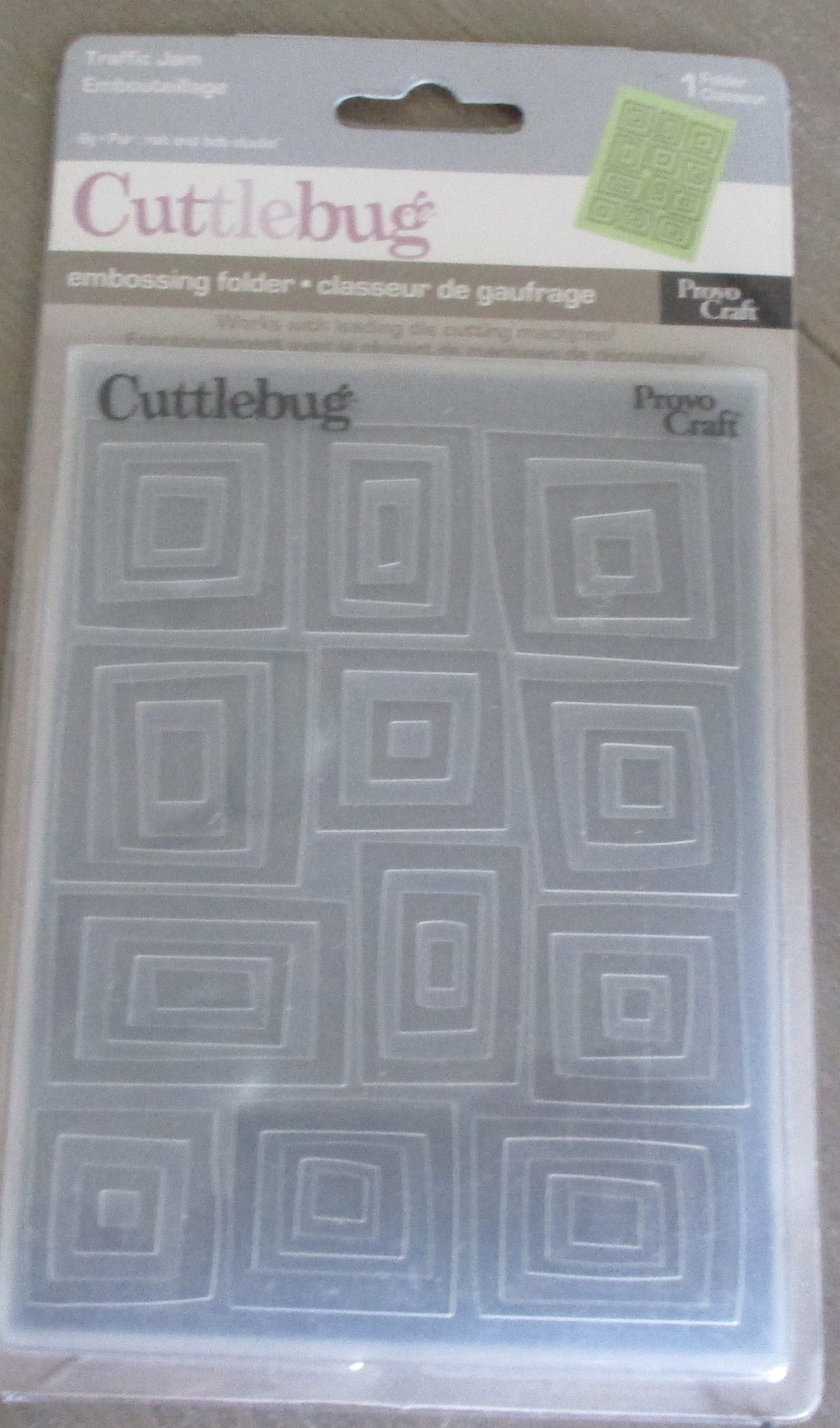 Provo Craft Cuttlebug Embossing Folder Traffic Jam Etsy