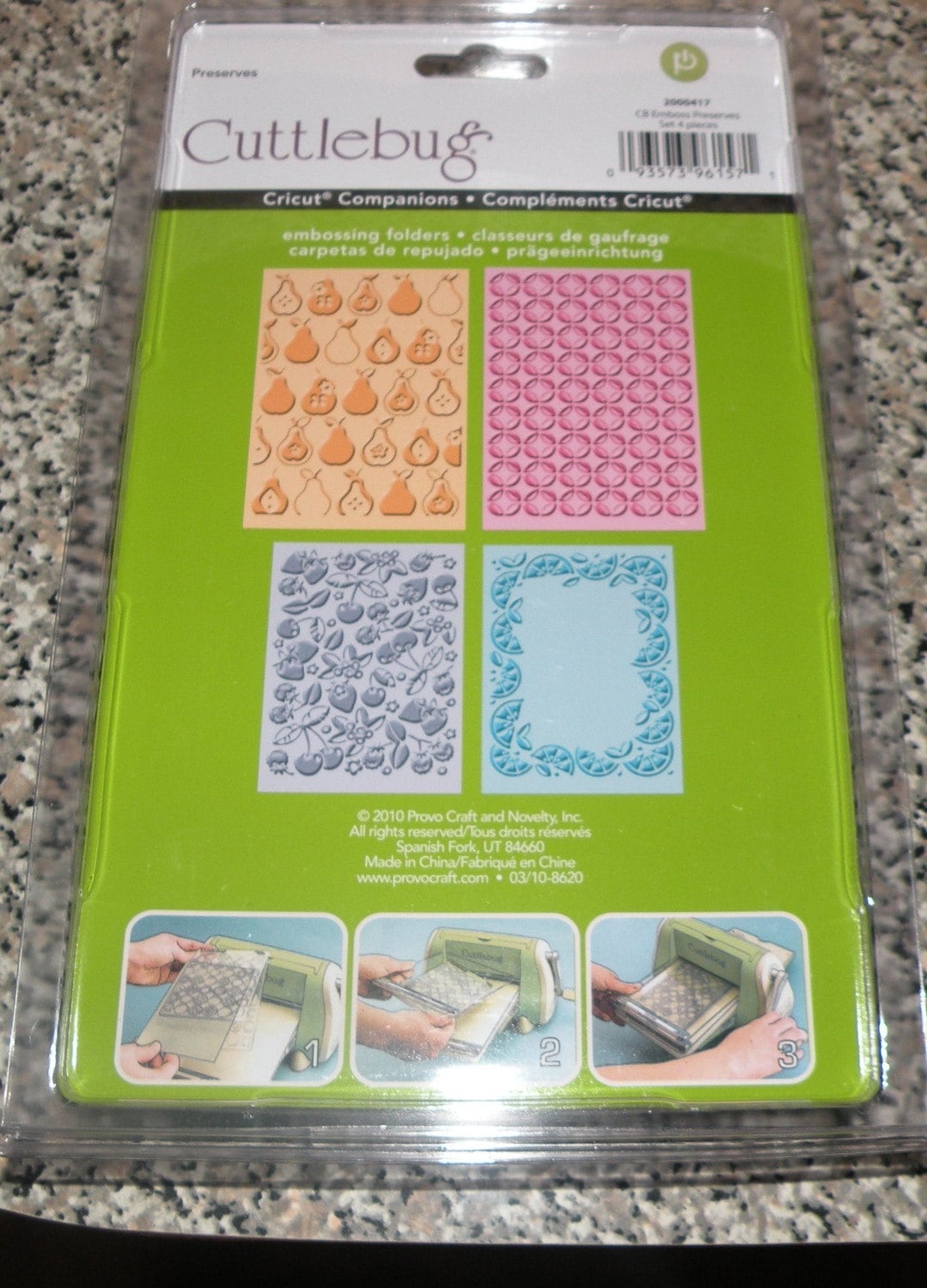 Provo Craft Cuttlebug Embossing Folder Set of 4, Preserves - Etsy