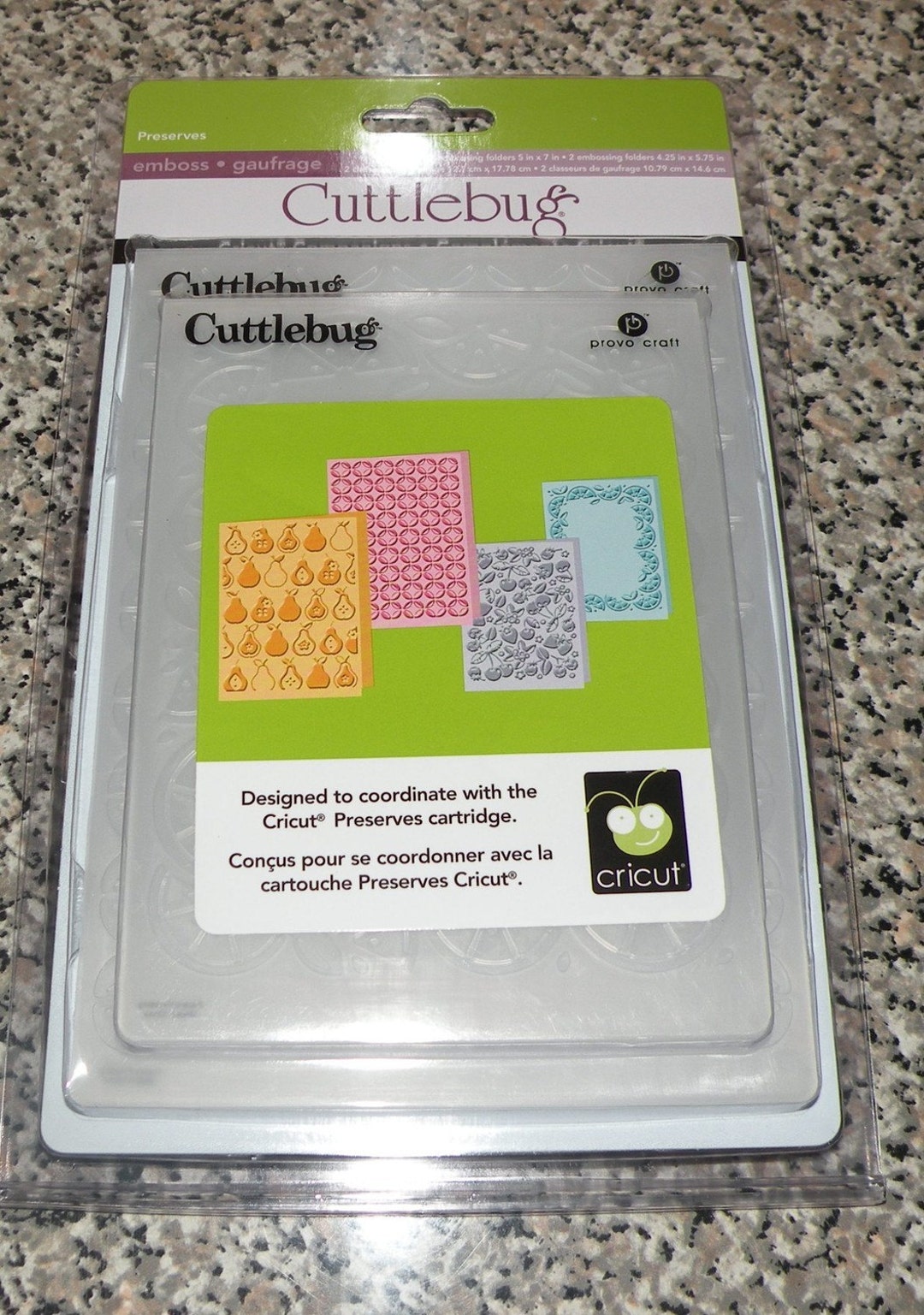 Provo Craft Cuttlebug Embossing Folder Set of 4, Preserves - Etsy