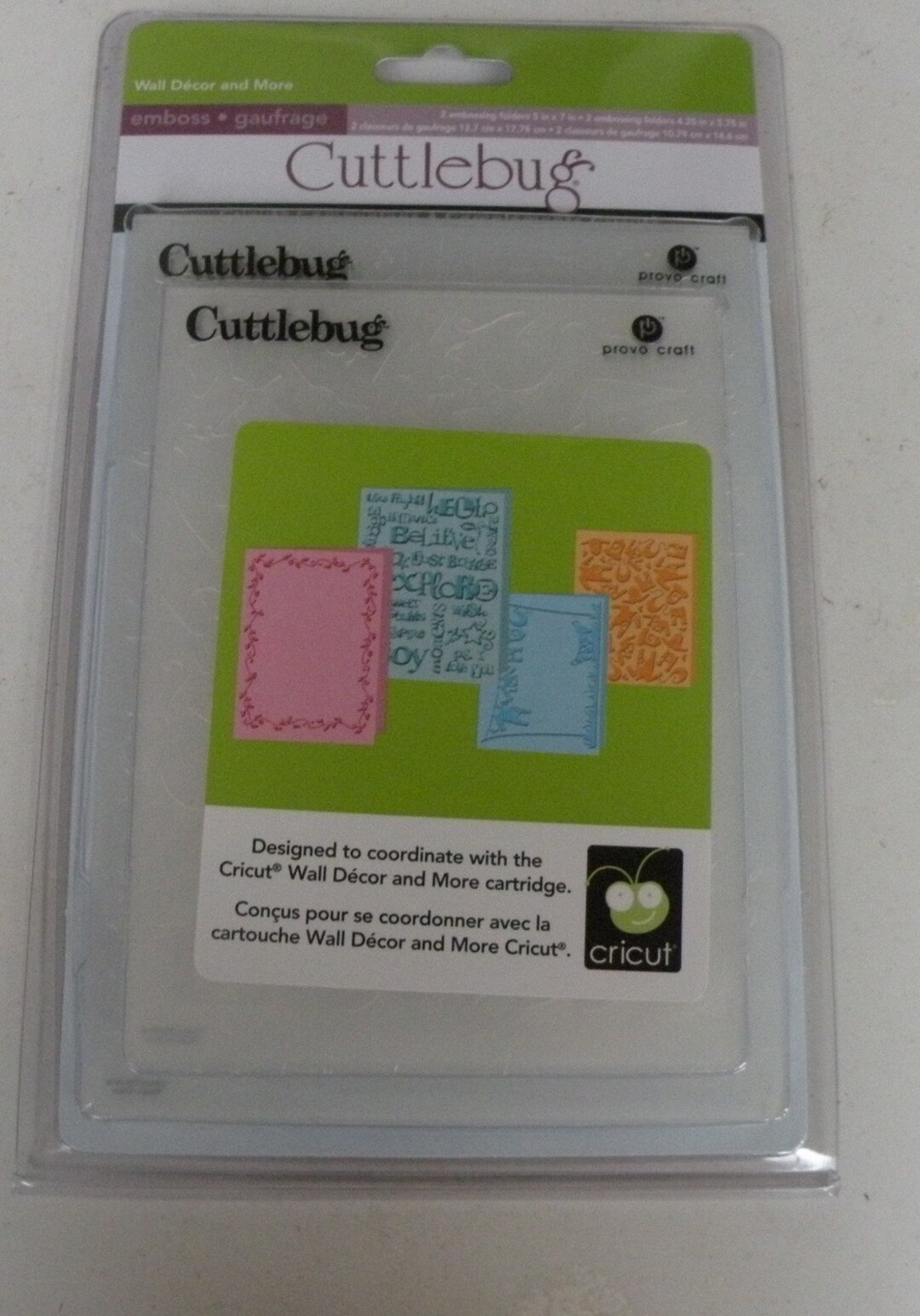 Provo Craft Cuttlebug Embossing Folder Set Of 4 Wall Decor And More Etsy