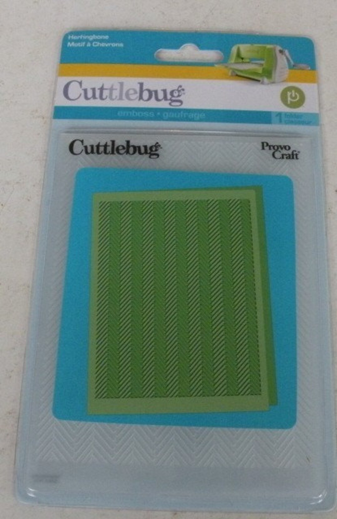 Provo Craft Cuttlebug Embossing Folder Herringbone Etsy