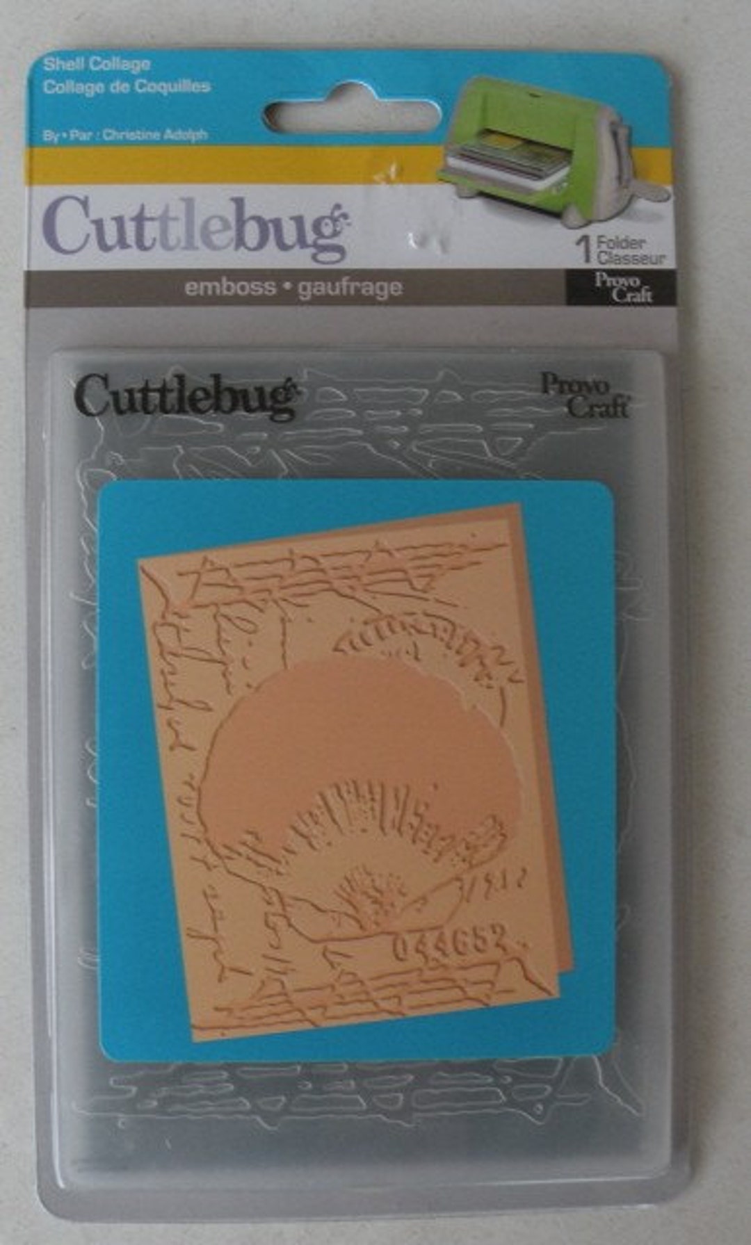 Provo Craft Cuttlebug Embossing Folder Shell Collage - Etsy