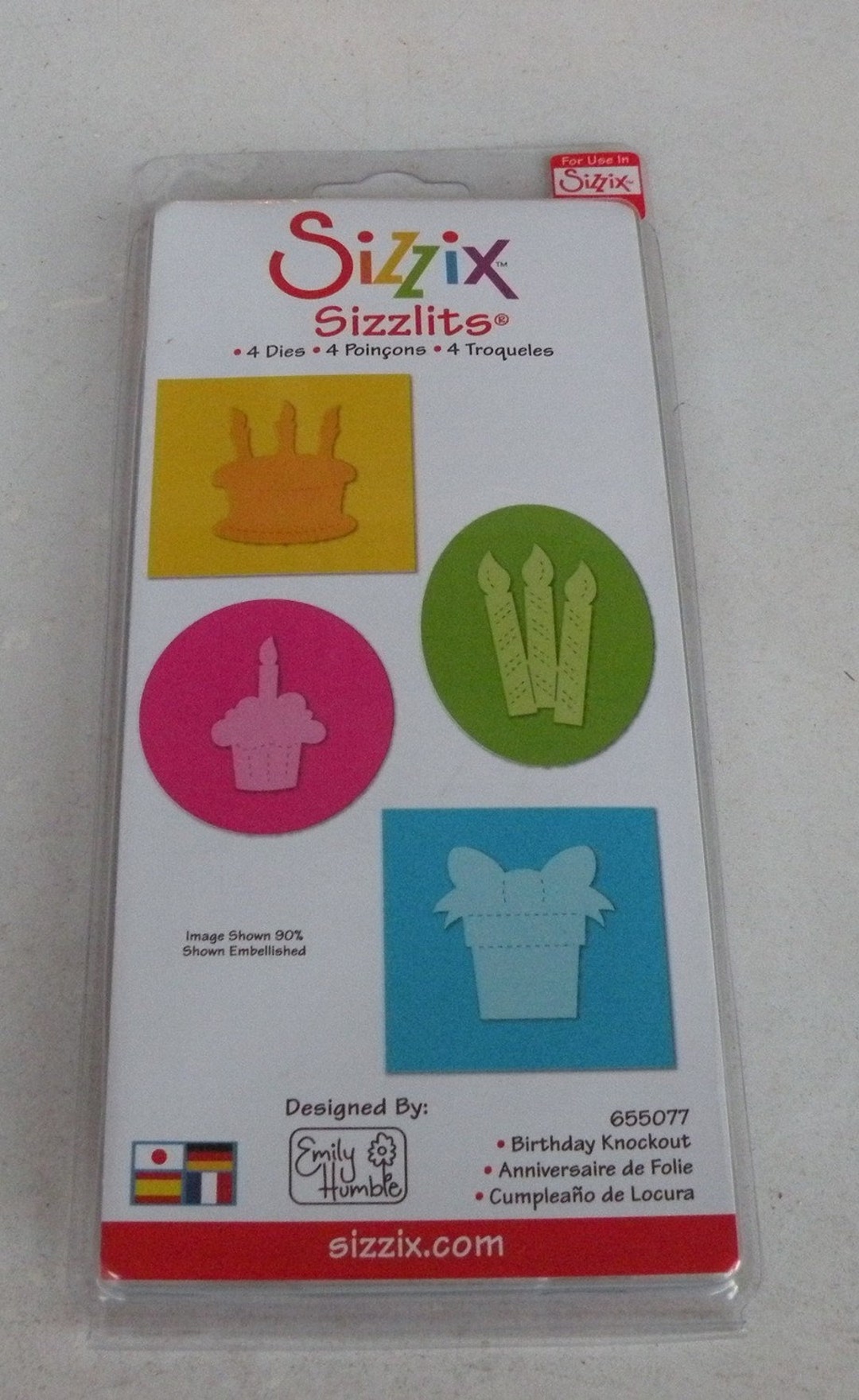Sizzix Sizzlits Birthday Knockout Dies, 655077 - Etsy