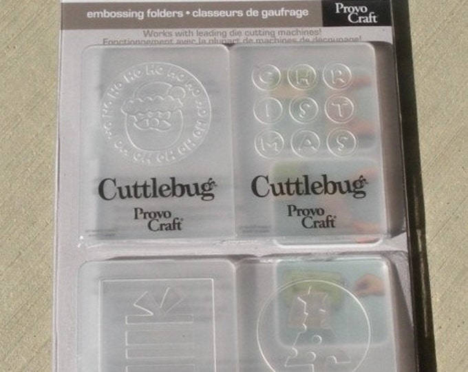 Provo Craft Cuttlebug Embossing Folders Christmas Noel - Etsy