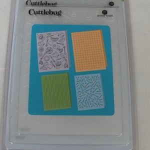 Craft Supplies & Tools 4pc Birthday Cuttlebug Embossing Folder Paper ...