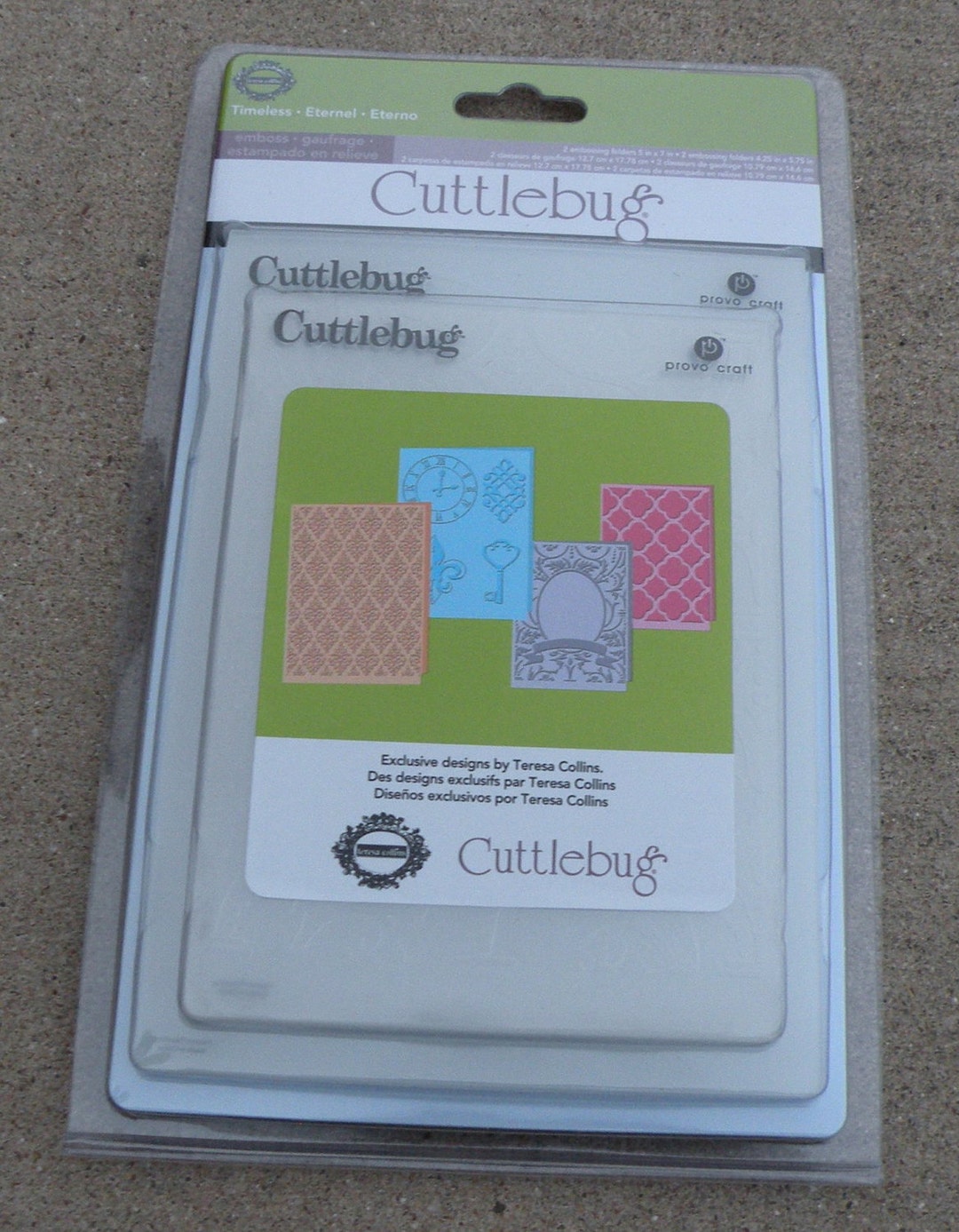 Provo Craft Cuttlebug Embossing Folder Set Of 4 Timeless Etsy