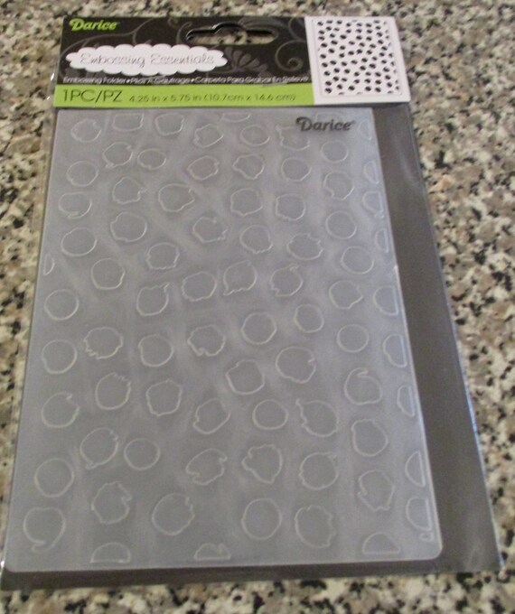 Darice Embossing Essentials Embossing Folder Blot Dot - Etsy