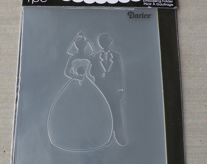 Darice Embossing Essentials, Embossing Folder, Bride and Groom ...