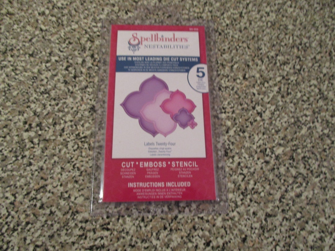 Spellbinders, Nestabilities Labels Twenty-four Template - Etsy