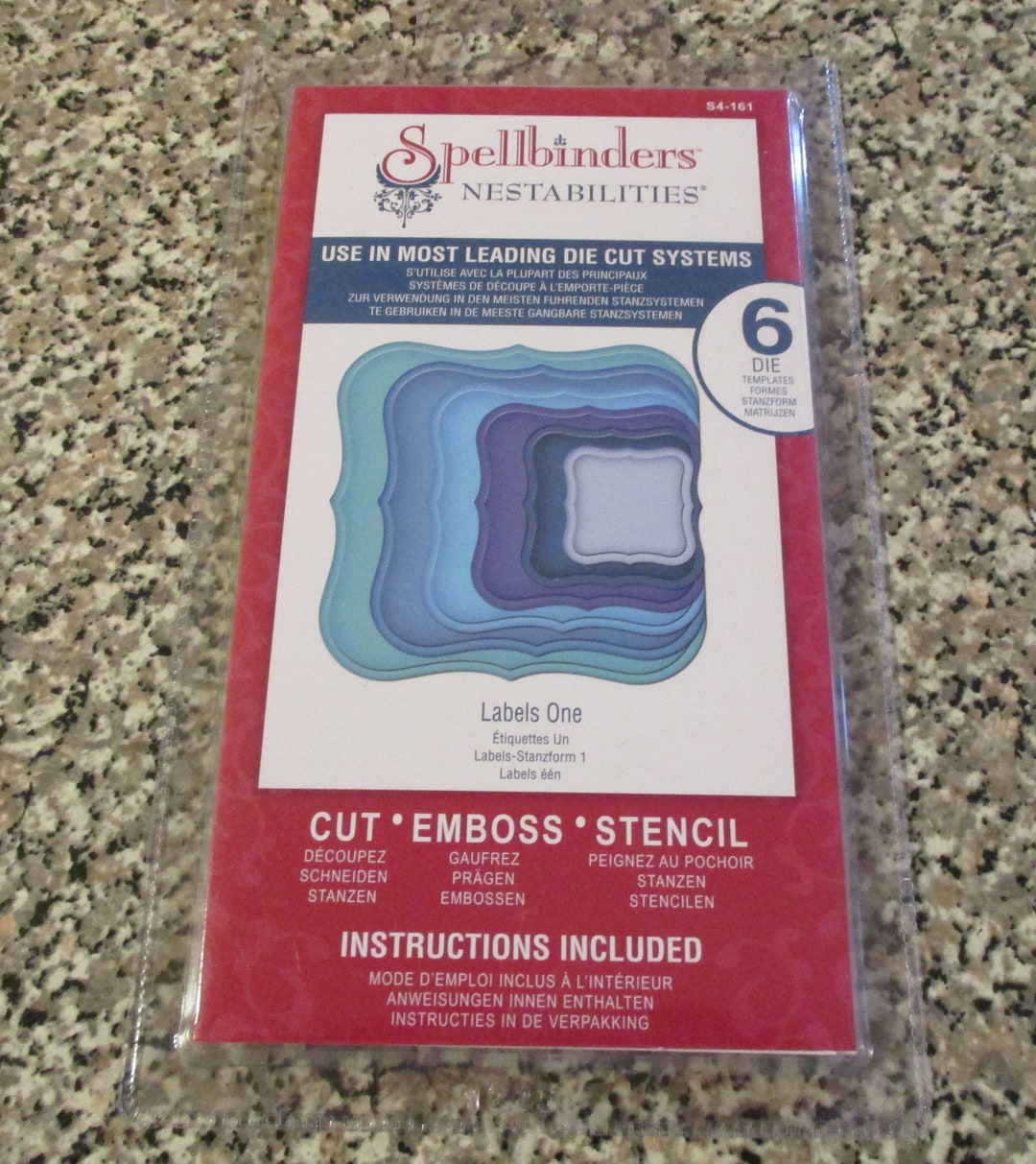 Spellbinders, Nestabilities Labels One Template - Etsy