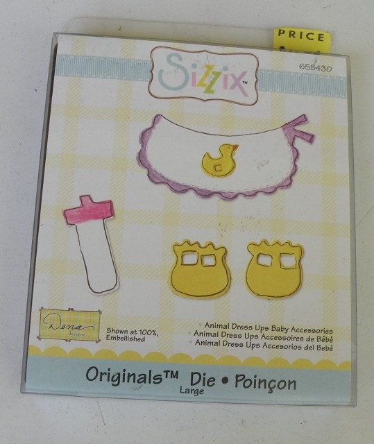 Sizzix Die Cut Template, Animal Dress Ups Baby Accessories, 655430 - Etsy