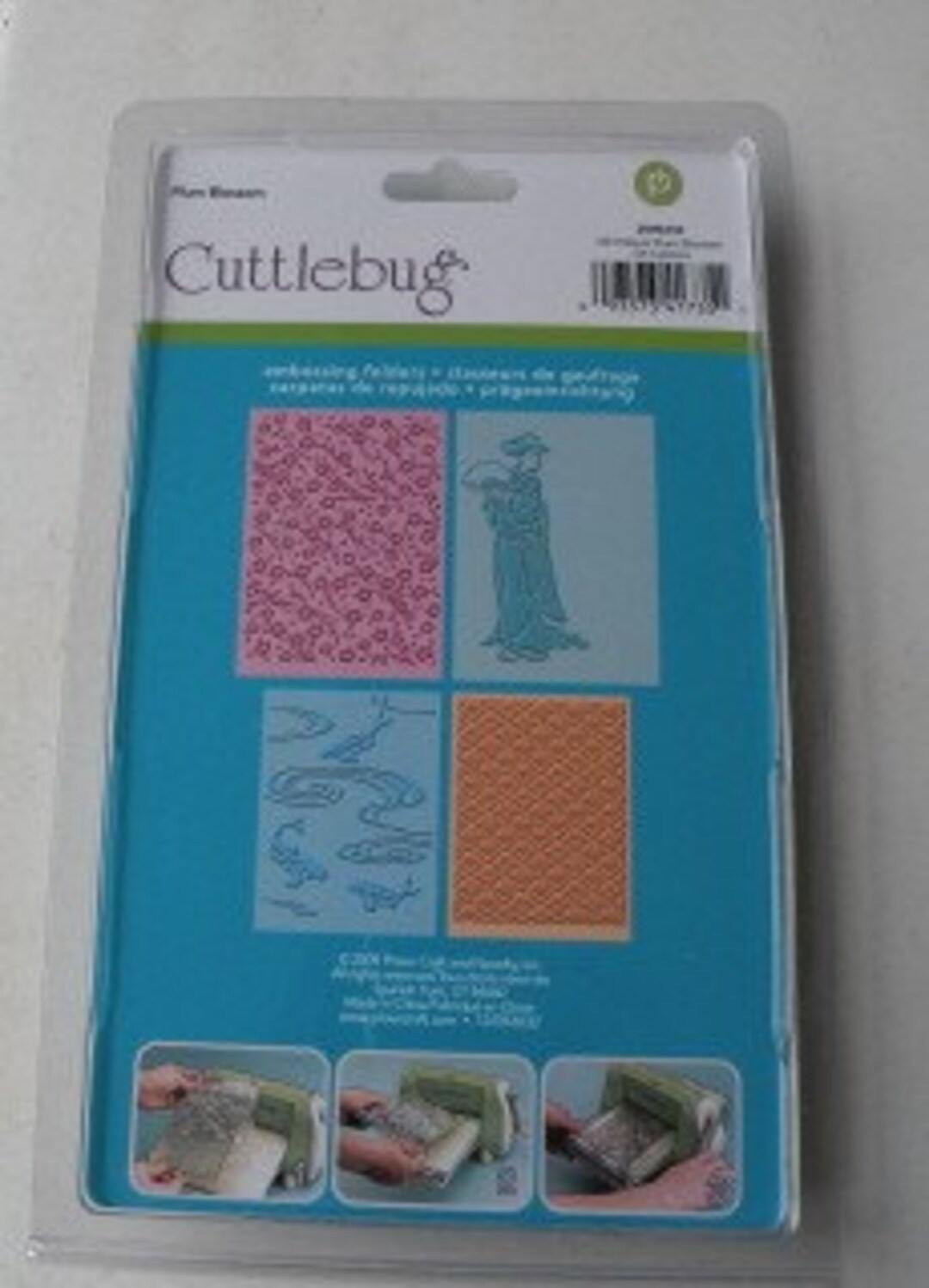 Provo Craft Cuttlebug Embossing Folder Set Of 4 Plum Blossom Etsy