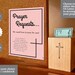 Printable Prayer Request Cards With Simple Cross Border in Black Ink ...