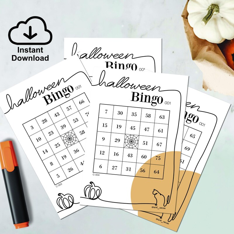 Halloween Bingo - Etsy