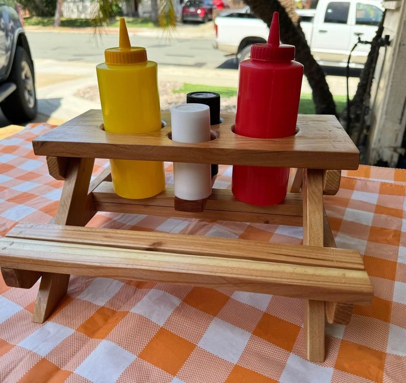 Condiment Picnic Table - Etsy