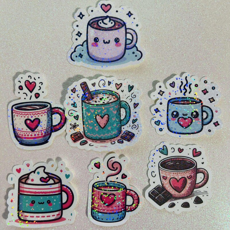 Latte Sticker - Etsy