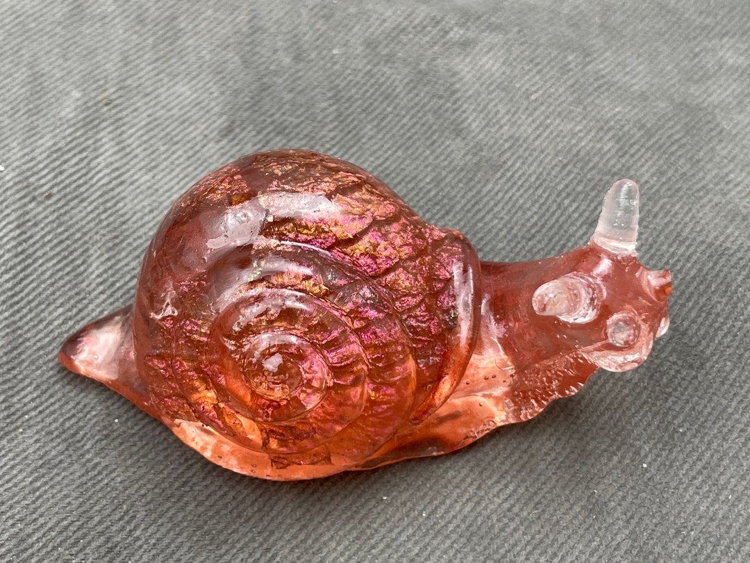 Large Resin Snail Figurine - Dragon - Etsy