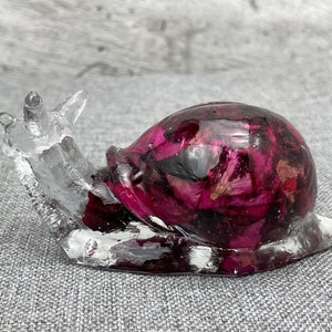 Large Resin Snail Figurine - Flowers - Etsy